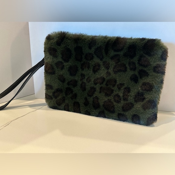 Bags | Unbranded Fuzzy Animal Print Clutch | Poshmark